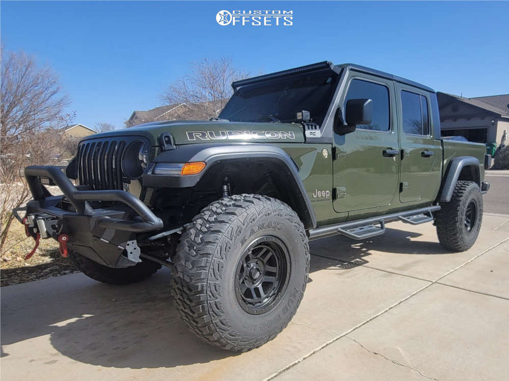 2022 Jeep Gladiator with 17x9 -12 KMC Km540 and 37/12.5R17 Kanati Mud ...
