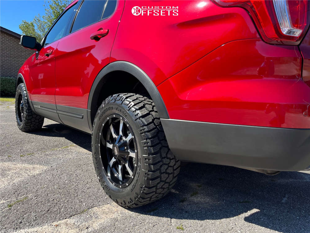 2017 Ford Explorer with 18x9 18 Moto Metal Mo970 and 265/60R18 Cooper ...