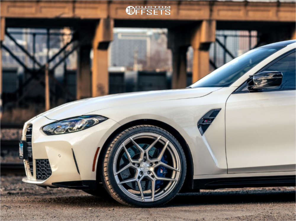 2024 BMW M3 with 20x10 15 Rohana Rfx11 and 275/30R20 Pirelli PZERO and ...