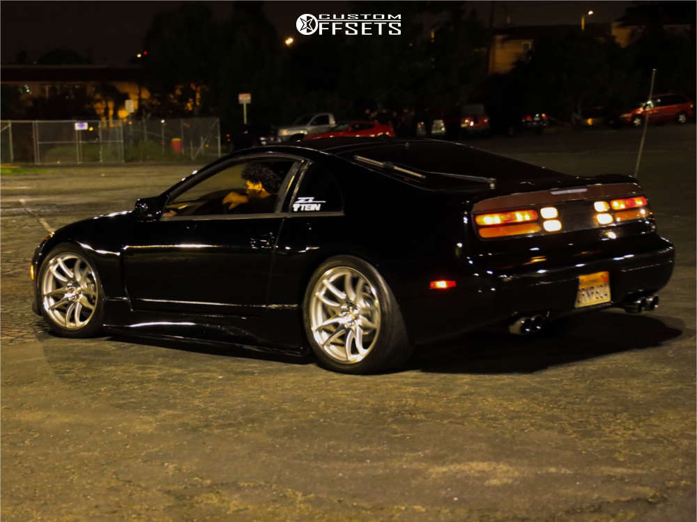 1990 Nissan 300ZX with 18x9.5 35 ESR Sr08 and 245/35R18 Hankook Ventus ...