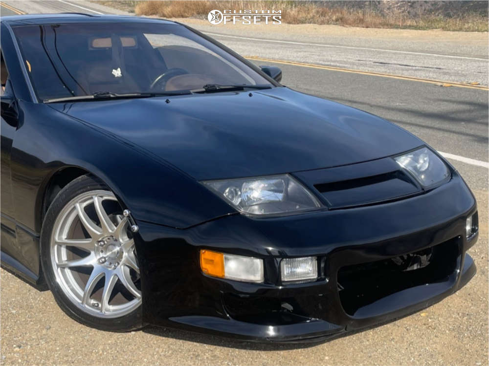 1990 Nissan 300ZX with 18x9.5 35 ESR Sr08 and 245/35R18 Hankook Ventus ...