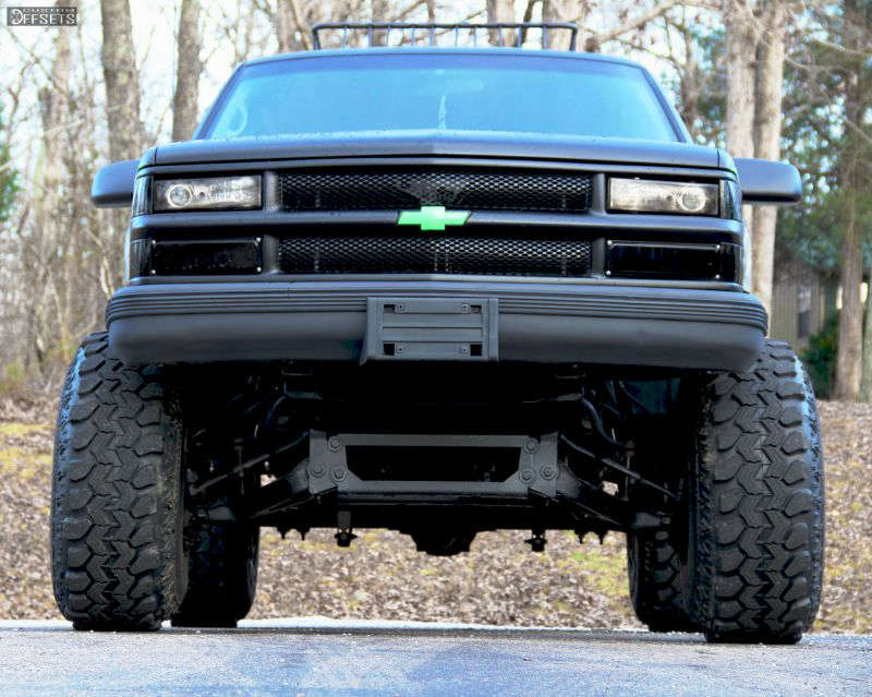 1995 Chevrolet Tahoe with 15x14 -88 Bart Wheels Super Trucker and 37/12 ...