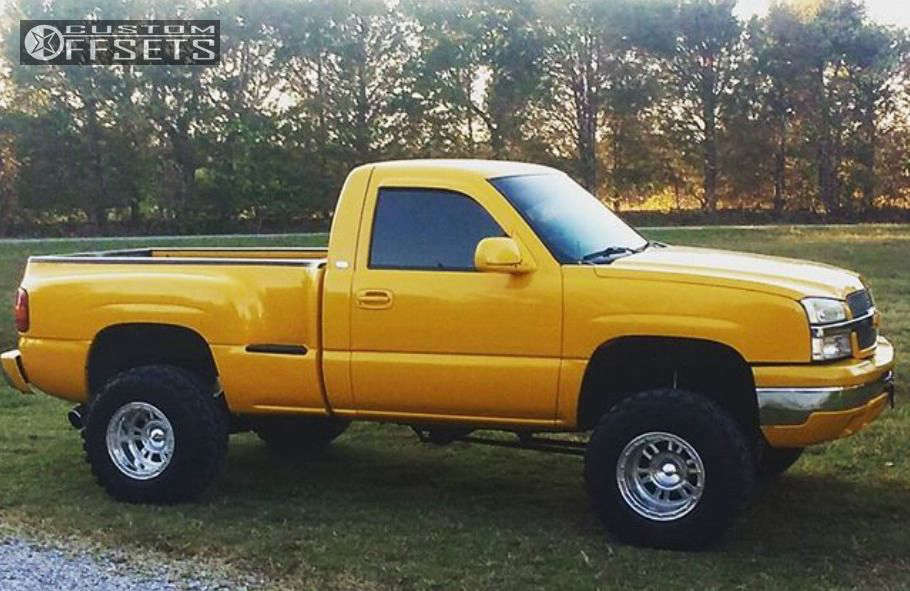 2005 Chevrolet Silverado 1500 with 16.5x12 -25 Weld Racing Mountain ...