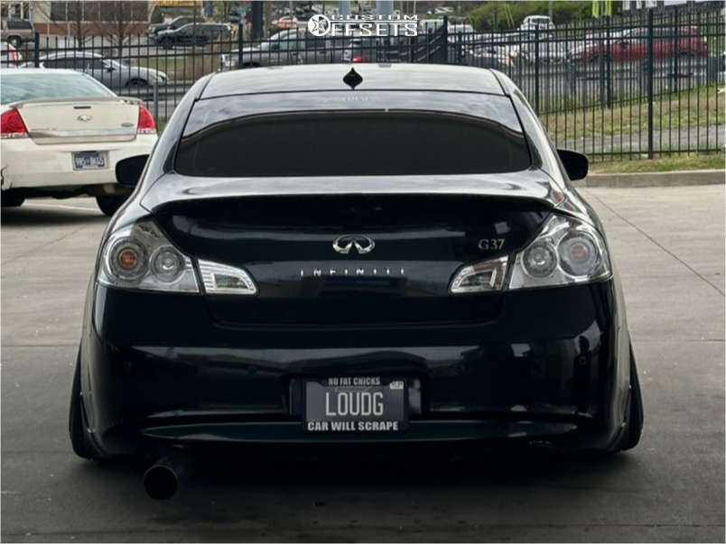 2010 INFINITI G37 with 19x10.5 22 Vors Tr4 and 245/40R19 Michelin Pilot ...