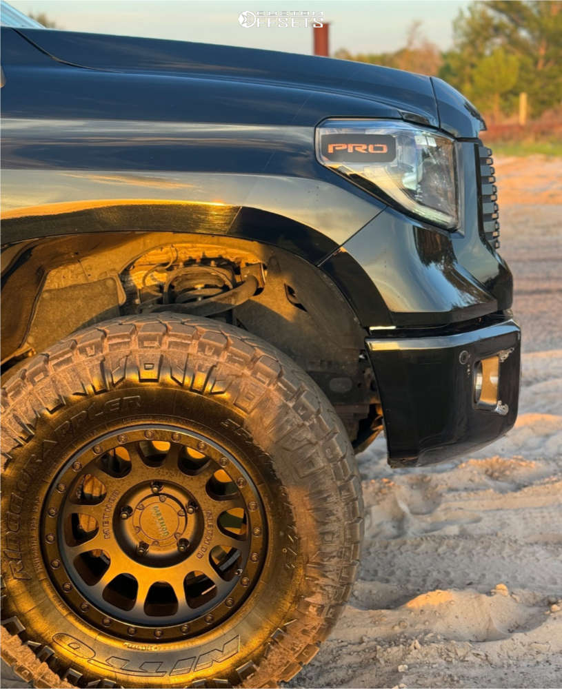2016 Toyota Tundra with 17x8.5 0 Method 305 and 35/11.5R17 Nitto Ridge Grappler and Suspension ...