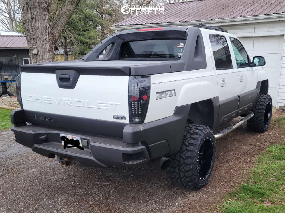 2003 Chevrolet Avalanche 1500 with 20x12 -44 Alloy Ion Style 141 and 33 ...