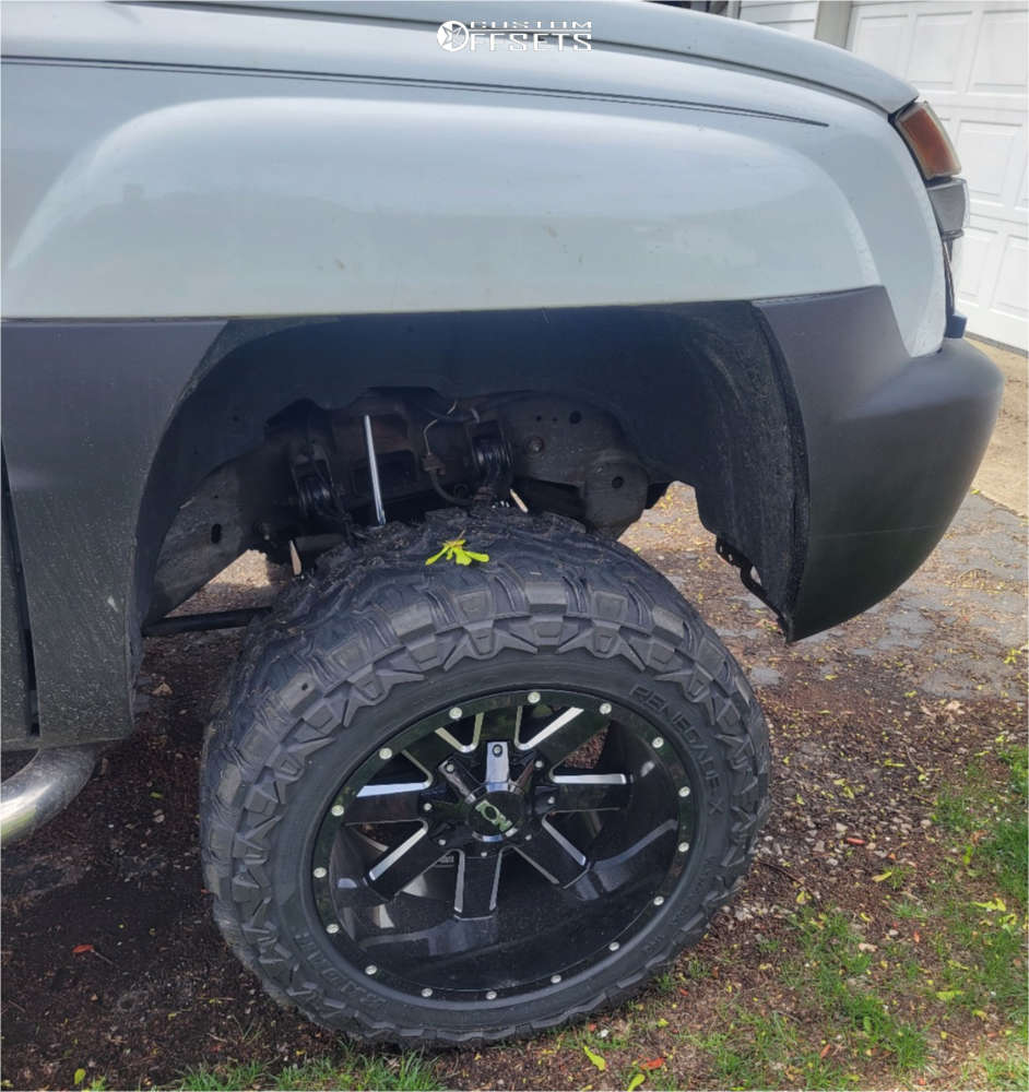 2003 Chevrolet Avalanche 1500 with 20x12 -44 Alloy Ion Style 141 and 33 ...
