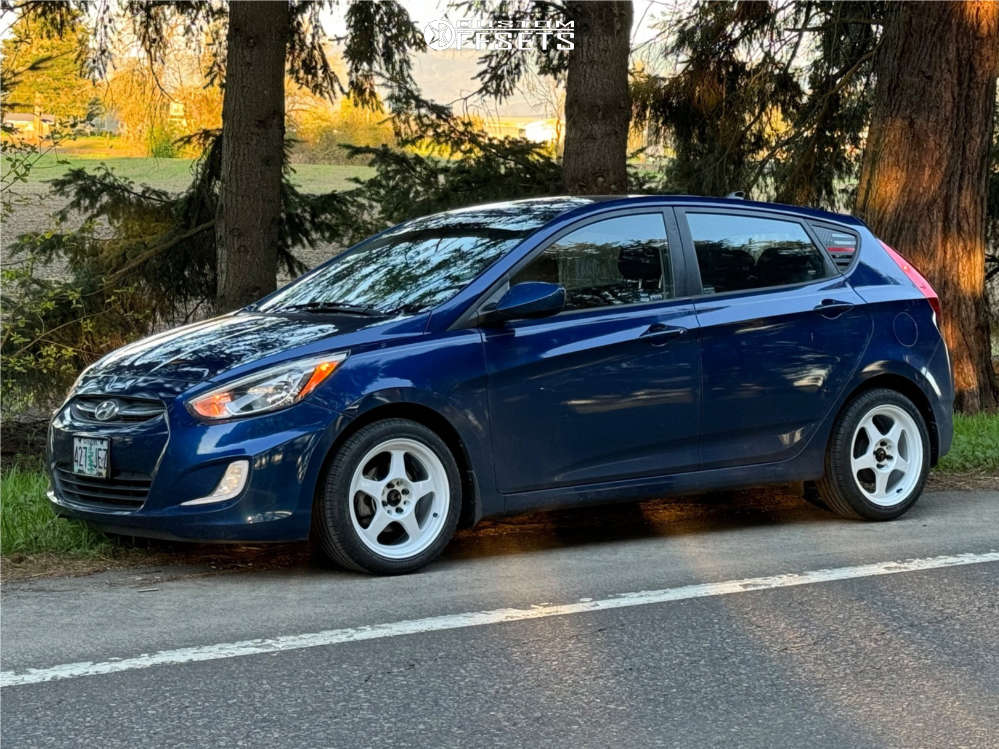 2016 Hyundai Accent with 16x7 38 Vors Sp1 and 205/45R16 Lexani Lxtr-203 ...