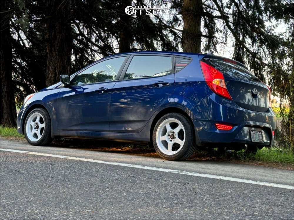 2016 Hyundai Accent with 16x7 38 Vors Sp1 and 205/45R16 Lexani Lxtr-203 ...