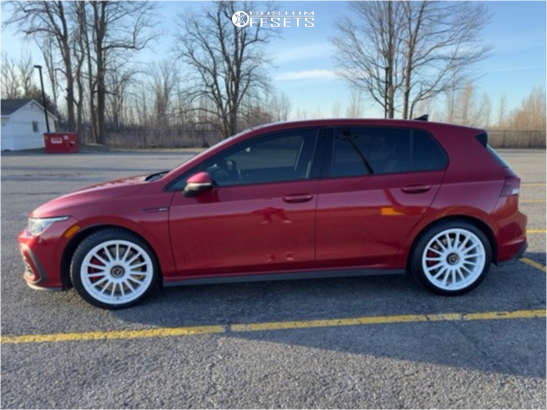 2022 Volkswagen GTI with 18x8.5 45 Fifteen52 Podium and 235/40R18 ...