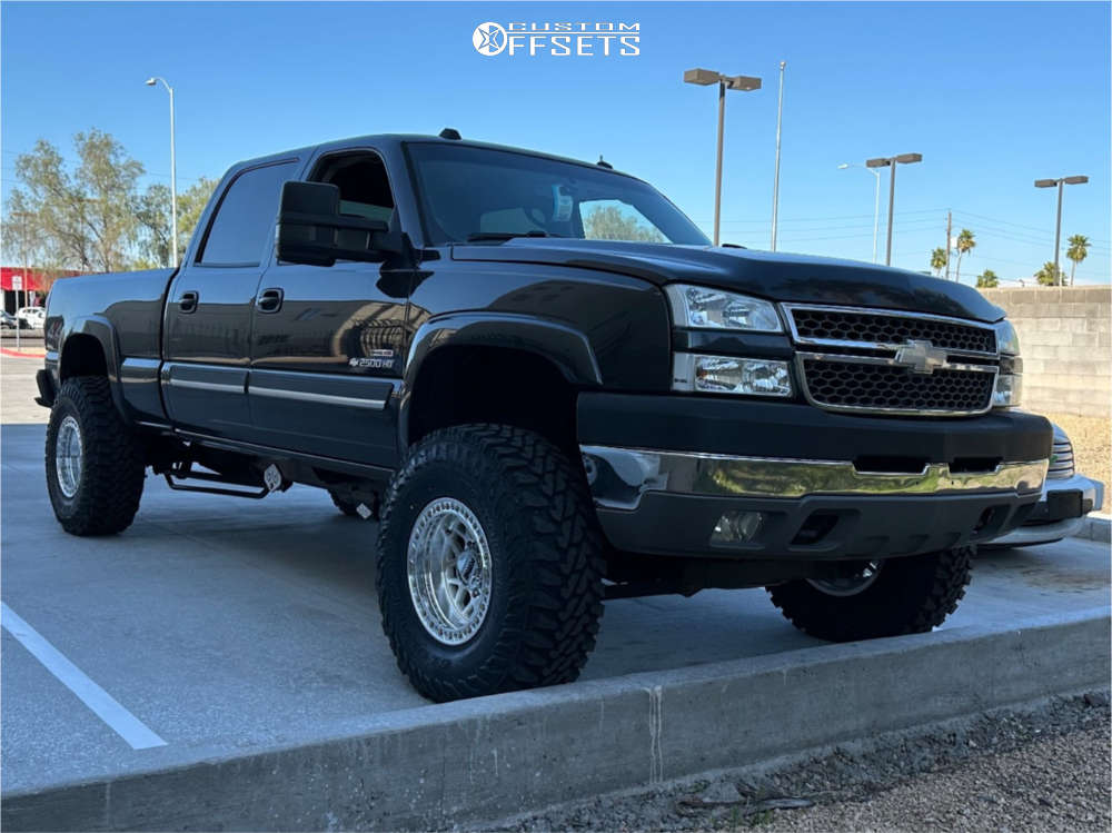 2005 Chevrolet Silverado 2500 HD with 17x9 -38 KMC Km235 and 37/12.5R17 ...