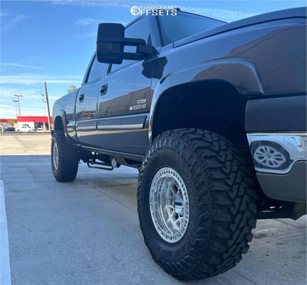 2005 Chevrolet Silverado 2500 HD with 17x9 -38 KMC Km235 and 37/12.5R17 ...