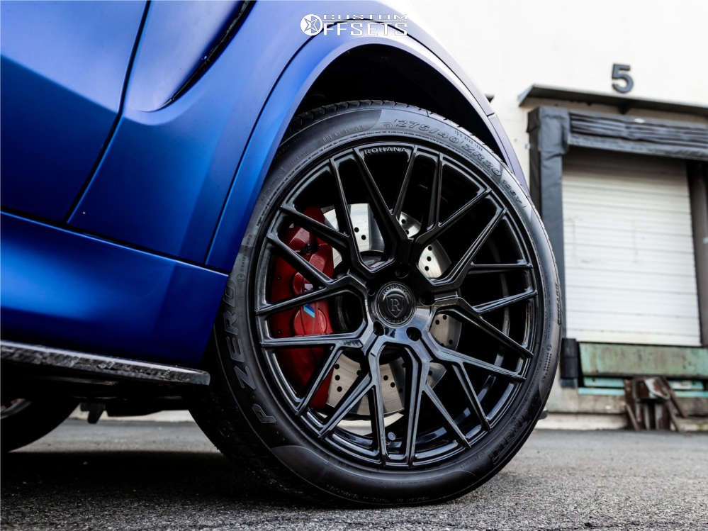 2019 BMW X5 with 20x10 25 Rohana Rfx10 and 275/40R20 Pirelli PZERO and ...