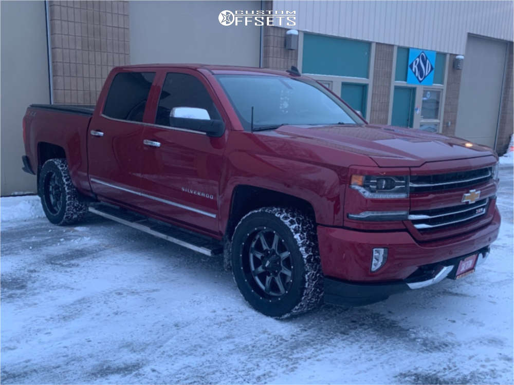 2018 Chevrolet Silverado 1500 with 20x9 0 Moto Metal MO970 and 285 ...