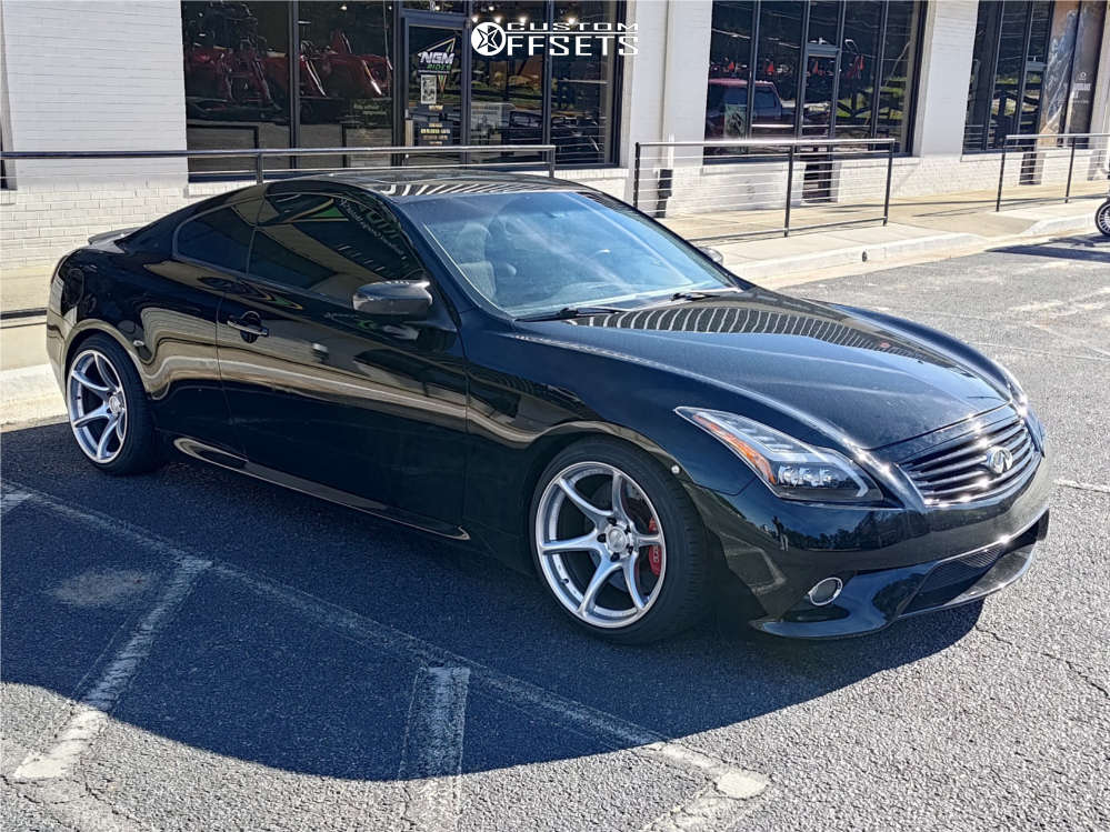 2012 INFINITI G37 with 18x10.5 12 Kansei Tandem and 235/40R18 Lexani ...