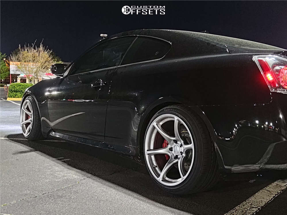 2012 INFINITI G37 with 18x10.5 12 Kansei Tandem and 235/40R18 Lexani ...