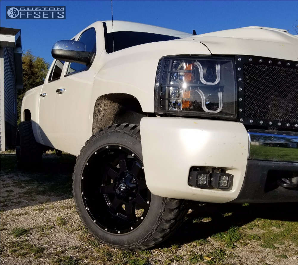 2012 Chevrolet Silverado 1500 with 20x12 -44 Monster Offroad M08 and 33 ...