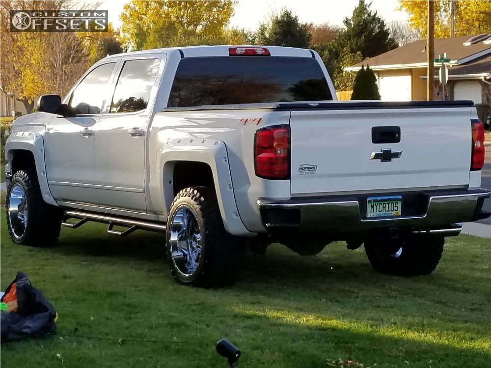 2015 Chevrolet Silverado 1500 with 20x12 -44 Red Dirt Road Rd01 and 33/ ...