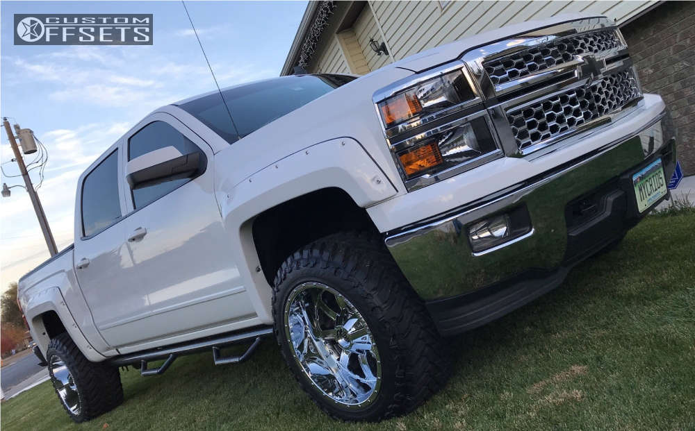 2015 Chevrolet Silverado 1500 with 20x12 -44 Red Dirt Road Rd01 and 33/ ...