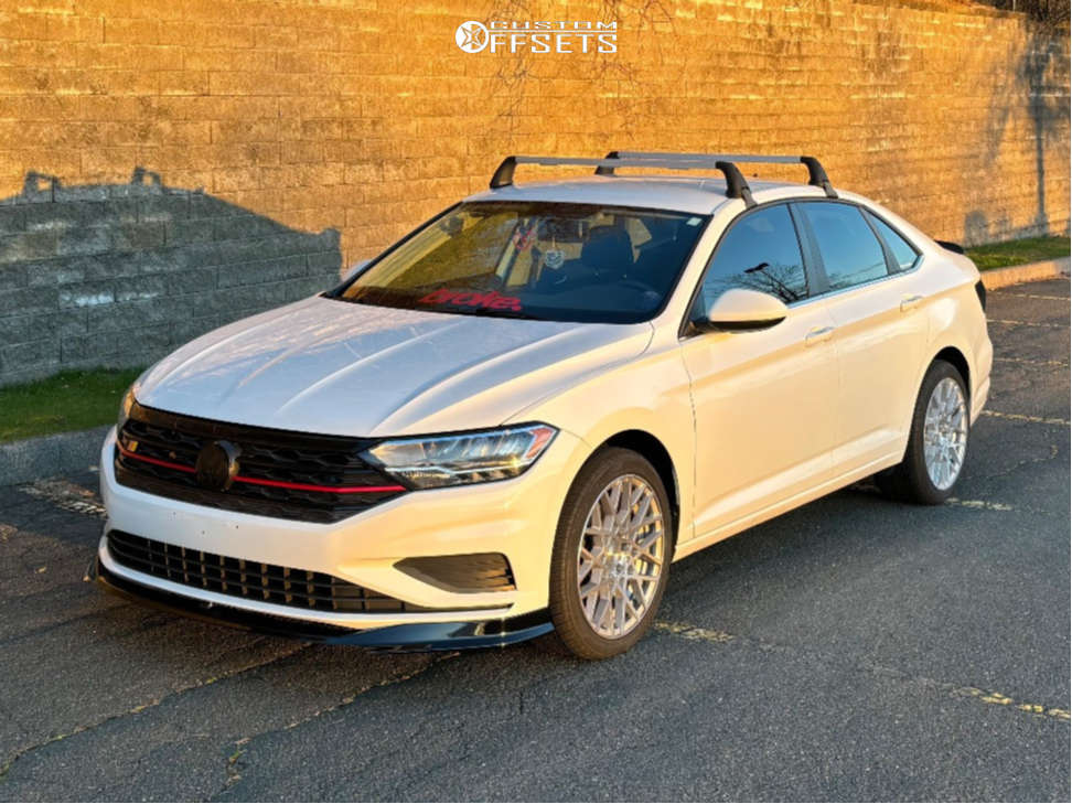 2019 Volkswagen Jetta with 18x8.5 45 Rotiform Blq and 245/40R18 ...