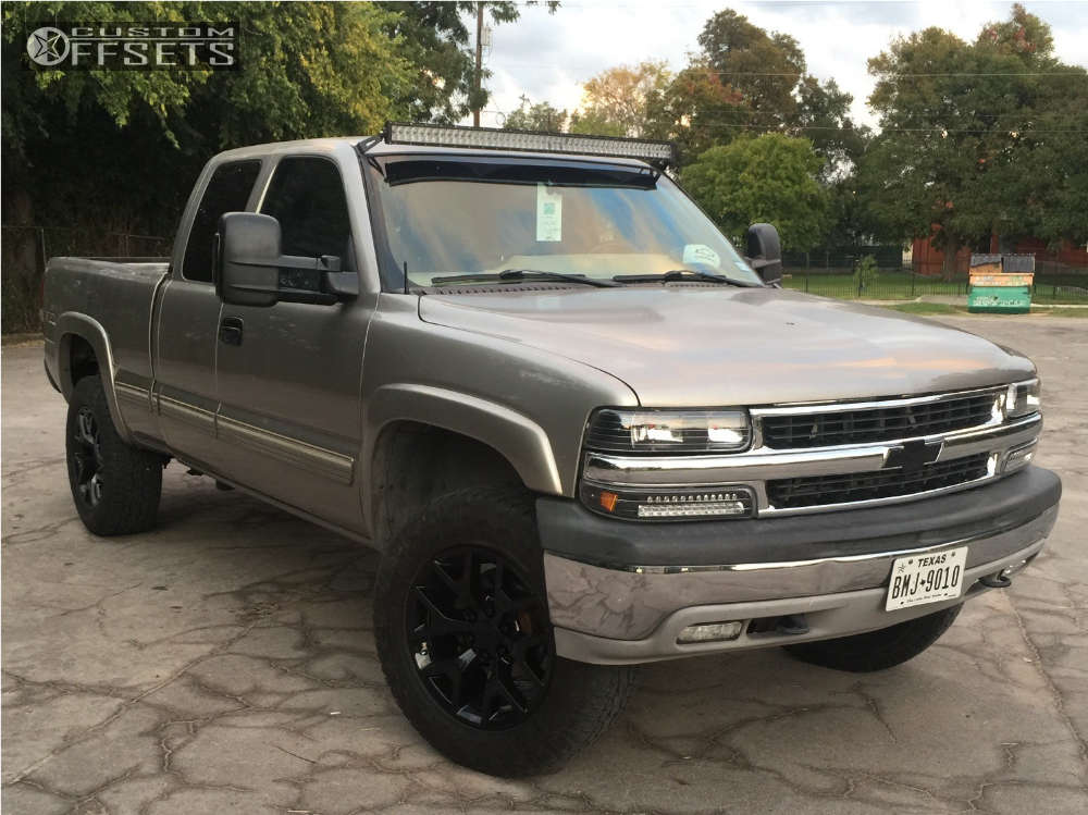 2001 Chevrolet Silverado 1500 with 20x9 27 Oe Performance 169 and 275 ...
