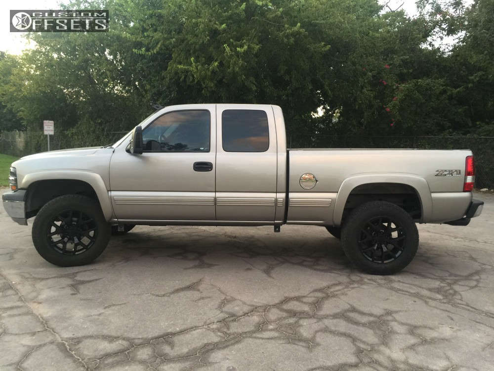 2001 Chevrolet Silverado 1500 with 20x9 27 Oe Performance 169 and 275 ...
