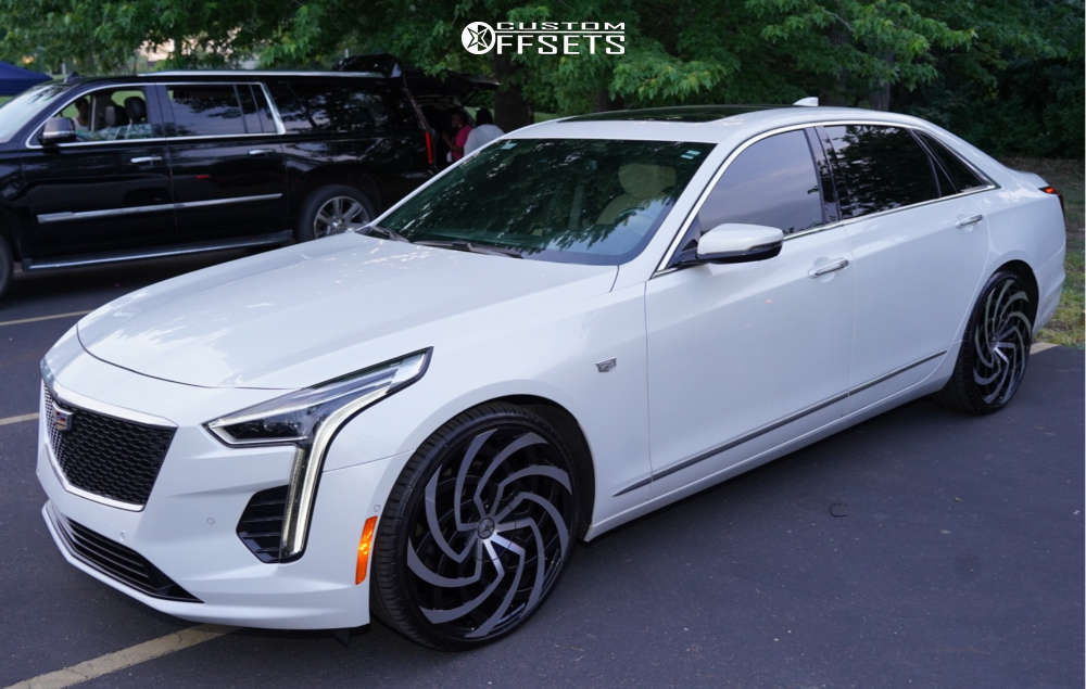 2019 Cadillac CT6 with 22x8.5 38 Azara Aza-521 and 255/30R22 Lexani Lx ...