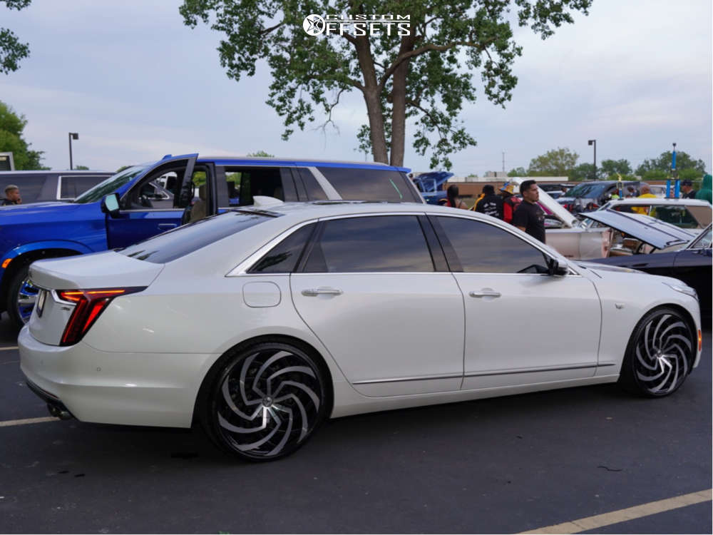 2019 Cadillac CT6 with 22x8.5 38 Azara Aza-521 and 255/30R22 Lexani Lx-twenty and Stock | Custom ...
