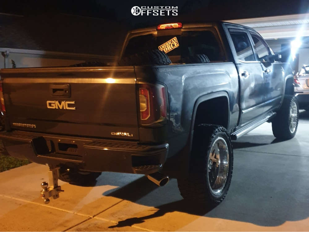 2018 GMC Sierra 1500 with 22x12 -44 American Force Evo Ss and 35/12 ...