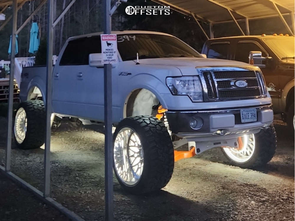 2011 Ford F-150 with 26x16 -101 KG1 Forged Trident and 35/16.5R26 Fury ...