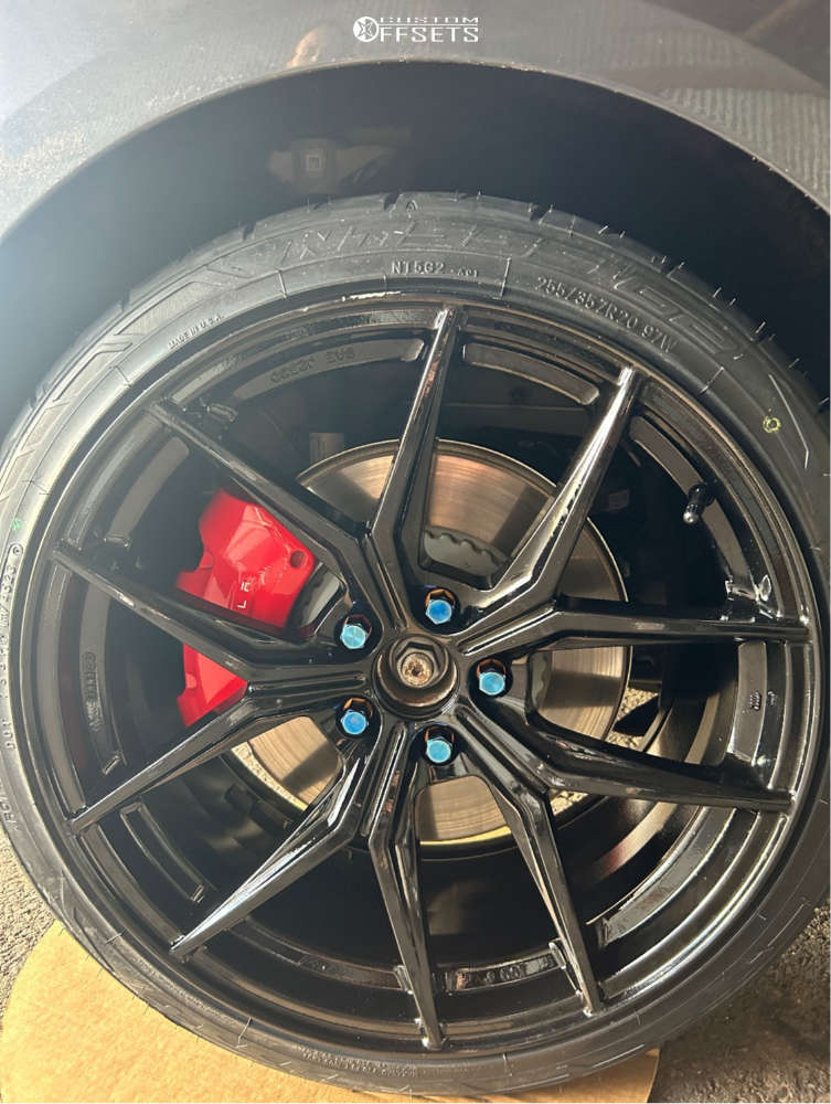 2019 Tesla 3 with 20x9.5 40 Enkei Tsr-x and 255/35R20 Nitto Nt555 G2 ...