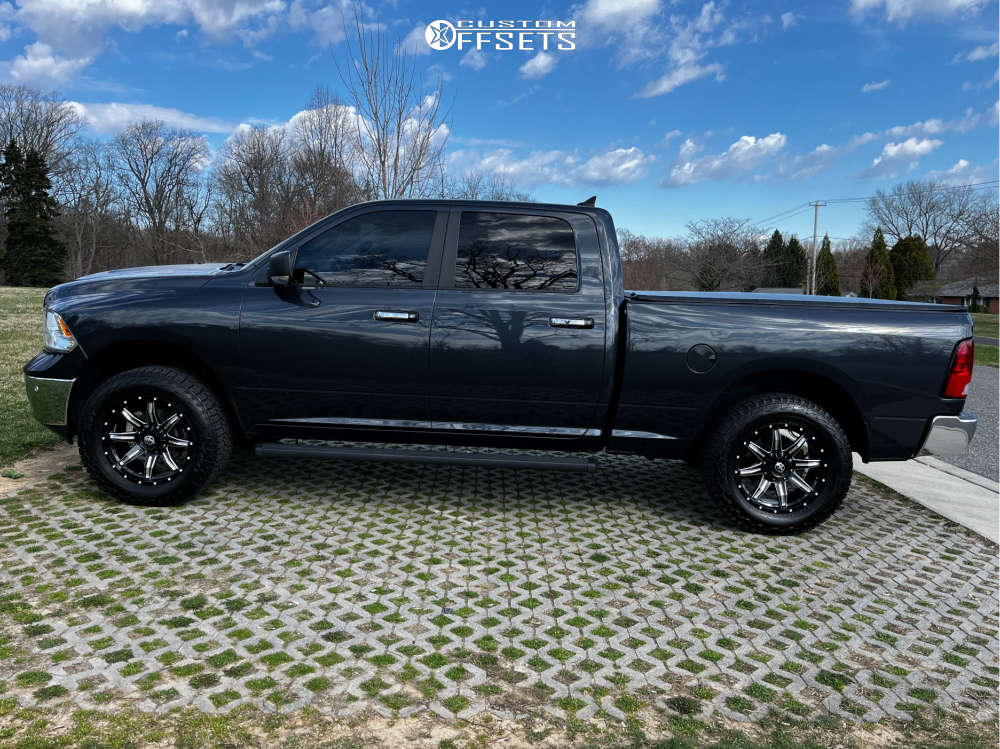 2017 Ram 1500 with 20x9 12 XF Offroad Xf-215 and 285/60R20 Falken ...
