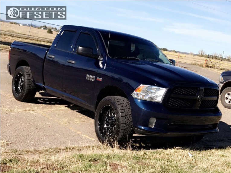 2014 Ram 1500 with 20x10 -25 Fuel Forged Ff29 and 305/55R20 Falken ...
