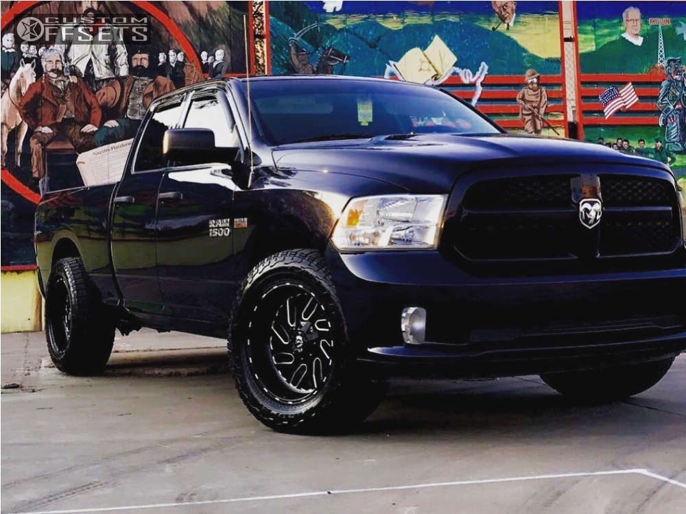 2014 Ram 1500 with 20x10 -25 Fuel Forged Ff29 and 305/55R20 Falken ...