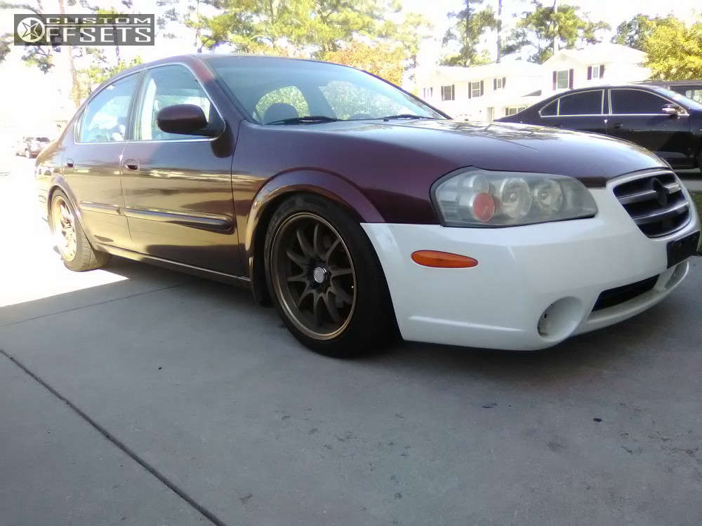 2001 Nissan Maxima Wheel Offset Tucked Coilovers | 296974 | Custom Offsets