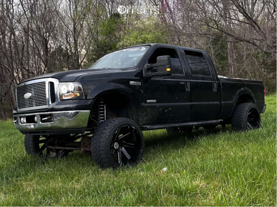 2007 Ford F-250 Super Duty with 24x14 -81 ARKON OFF-ROAD Lincoln and 35 ...