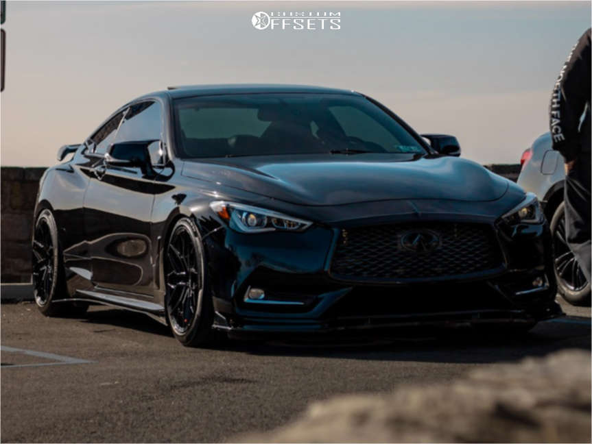 2018 INFINITI Q60 with 19x9.5 38 F1R Fs3 and 255/40R19 Pirelli ...