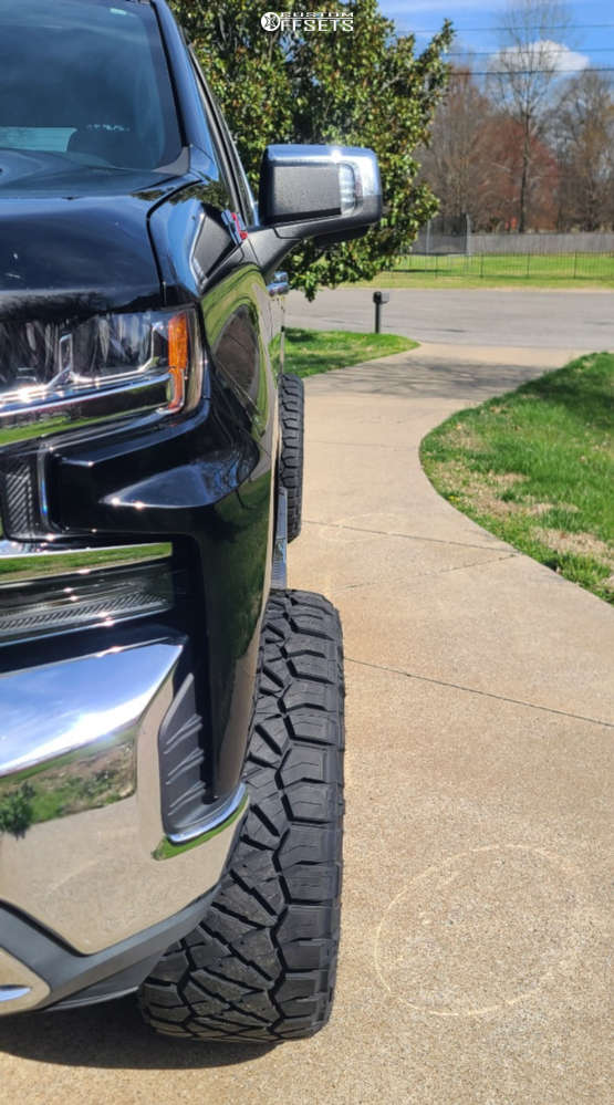 2019 Chevrolet Silverado 1500 with 22x12 -57 Vision Sliver 360 and 325 ...
