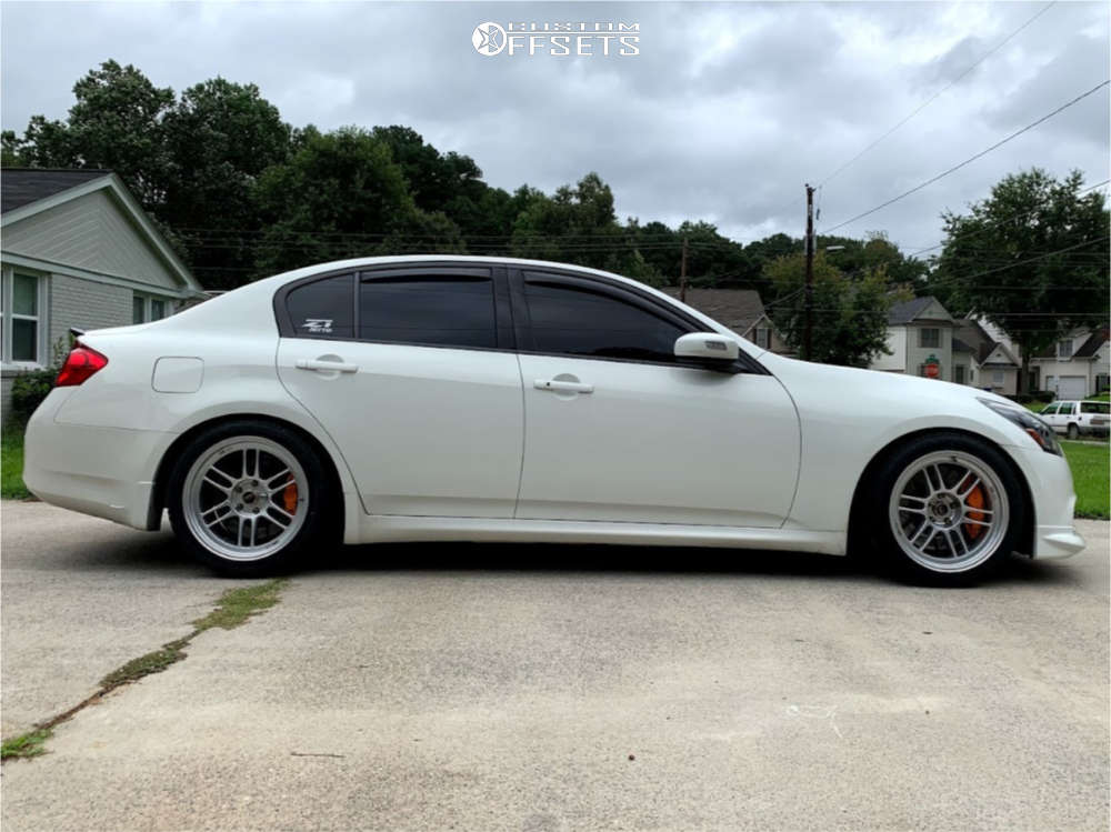 2010 INFINITI G37 with 18x9.5 15 Enkei Rpf1 and 255/40R18 Toyo Tires ...