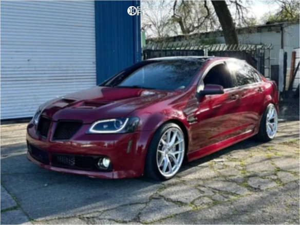 2009 Pontiac G8 with 19x8.5 30 ESR Rf2 and 255/35R19 Firestone Firehawk ...