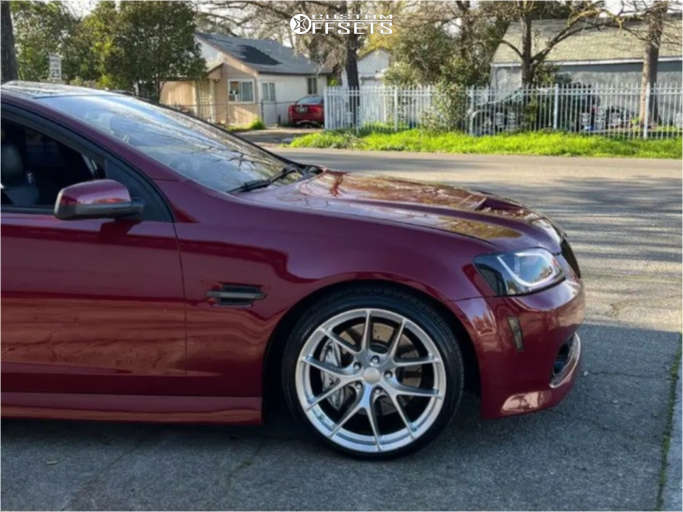 2009 Pontiac G8 with 19x8.5 30 ESR Rf2 and 255/35R19 Firestone Firehawk ...