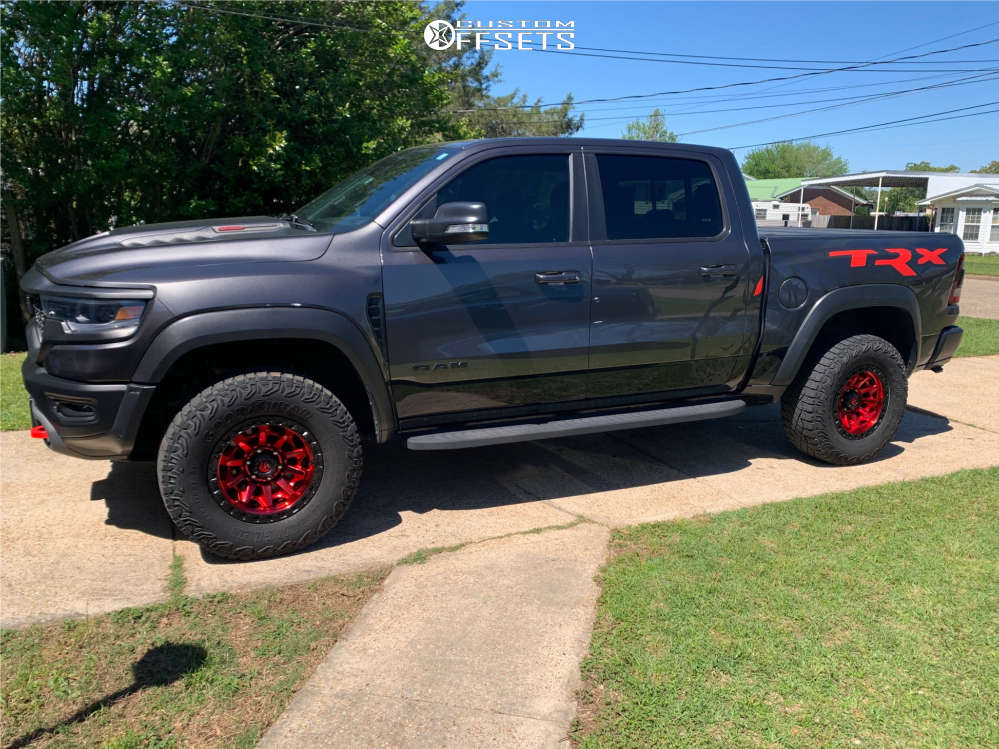 2021 Ram 1500 with 18x9 -12 Fuel Covert and 325/65R18 Goodyear Wrangler ...