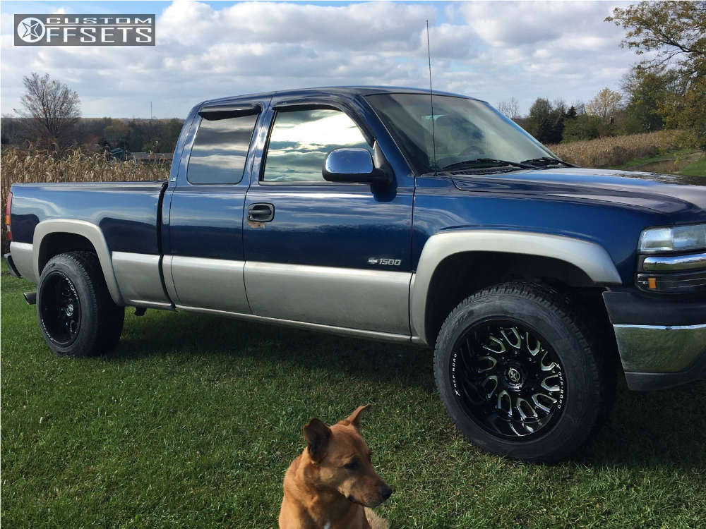 2002 Chevrolet Silverado 1500 with 20x12 -44 XF Offroad XF-207 and 275 ...