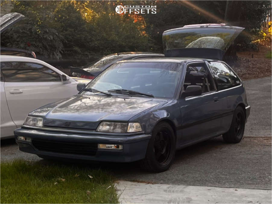 1991 Honda Civic with 15x6.5 35 AVID1 Av8 and 195/50R15 Falken Ziex ...