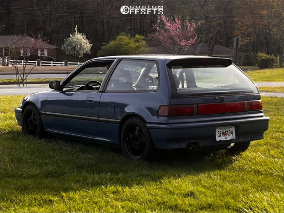 1991 Honda Civic with 15x6.5 35 AVID1 Av8 and 195/50R15 Falken Ziex ...