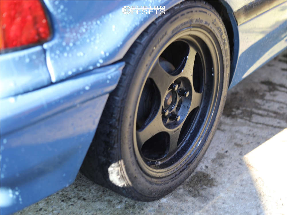 1991 Honda Civic with 15x6.5 35 AVID1 Av8 and 195/50R15 Falken Ziex ...