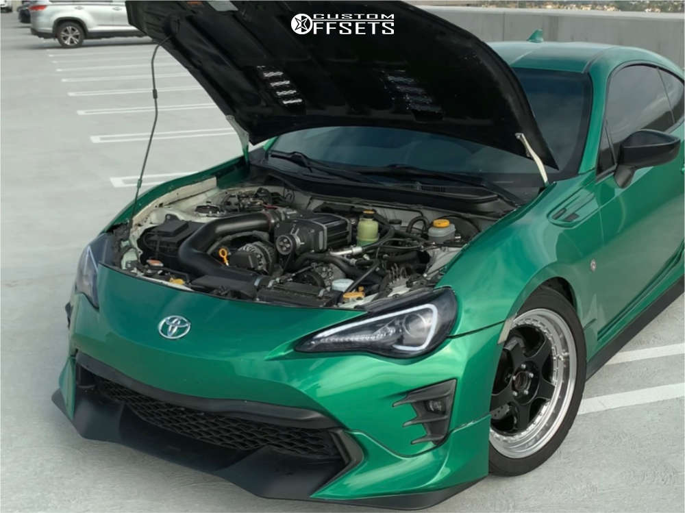 2017 Toyota 86 with 18x8 45 Konig Ssm and 245/40R18 Falken Azenis RT ...