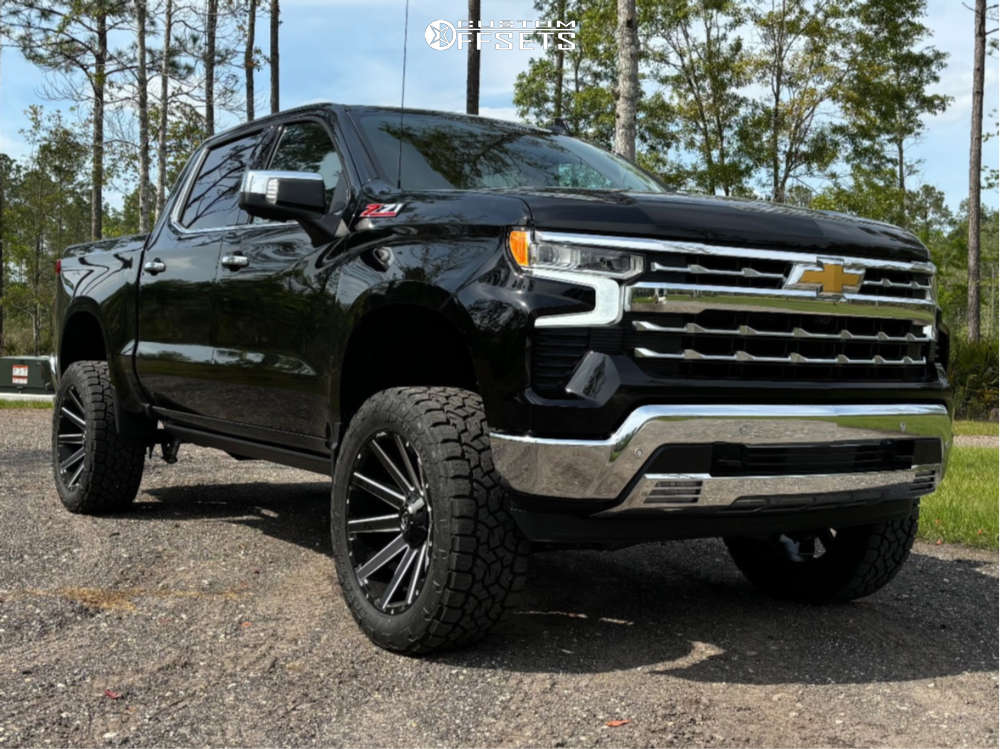 2023 Chevrolet Silverado 1500 with 22x10 -19 Fuel Contra and 35/12.5R22 ...