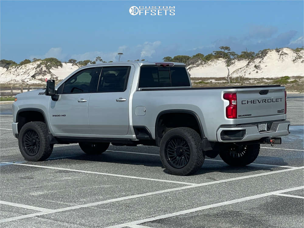 2021 Chevrolet Silverado 3500 HD with 22x10 10 TIS 553b and 285/55R22 ...