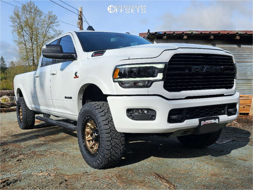2022 Ram 3500 with 20x9 1 Fuel Covert and 35/12.5R20 Nitto Ridge ...